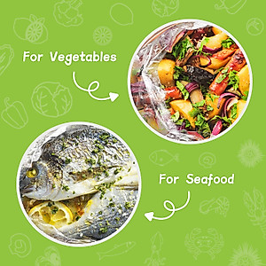 25 Count Ebelbo Nylon Turkey Oven Bags, 19x23.5 Inch Large Size BPA Free up to 400°F for Meats Chicken Seafood Vegetables Cooking Roasting Freezer