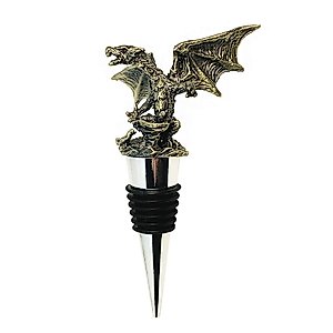 Dragon Decorative Bottle Stopper for Wine, Unique Dragon Gift with Gothic Design for Dragon Lover