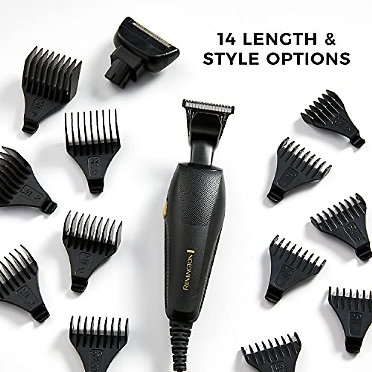Remington Ultimate Precision Haircut Kit Powered Hair Clipper, 6"x4"x2", Black