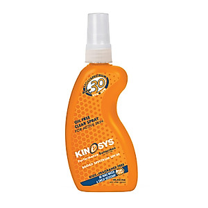 KINeSYS SPF 30 KIDS Fragrance Free Clear Spray Sunscreen for sensitive skin, Hypoallergenic, Broad Spectrum UVA/UVB protection for Face & Body; PABA and Oxybenzone FREE, 700+ Sprays, 4 Fl Oz/120 ml