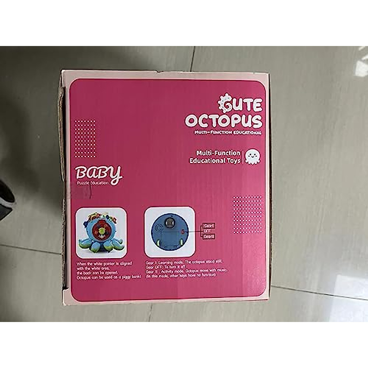 Baby Toys,MOJINO Infant Walker Toy,Octopus Crawling Crab Toy, Early Eduactional Learning Tummy Time Sensory Christmas Birthday Gift for Boy Girl Toddler and Kid