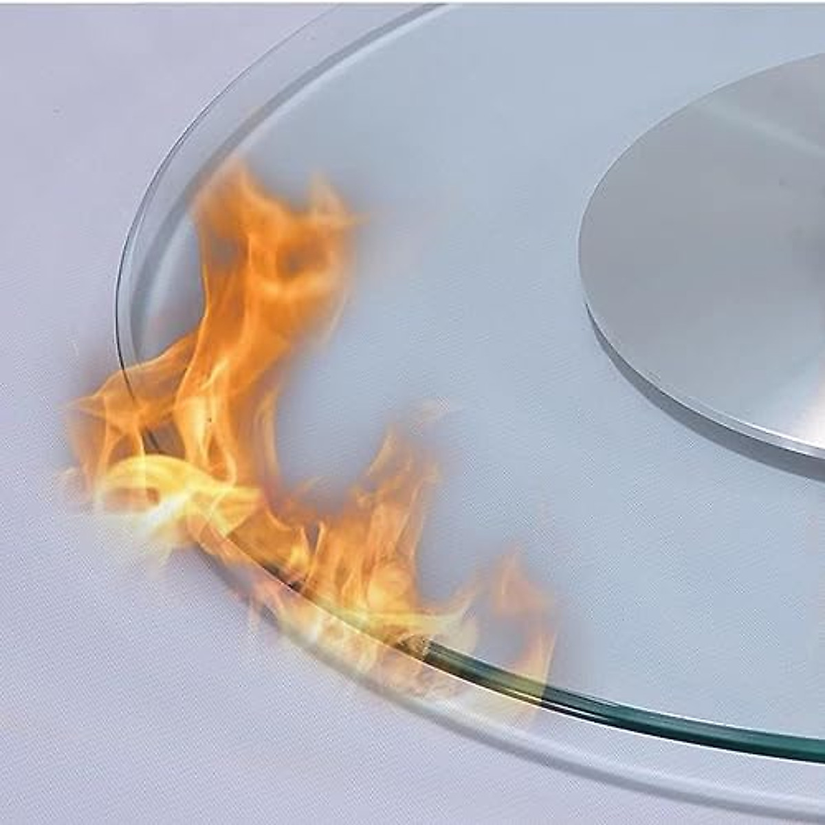 DOUKI Glass Lazy Susan Turntable For Dining Table 24in Tabletop Rotating Serving Swivel Large Serving Plate Lazy Susan Organizer For Table (Size : 36inch(90cm))