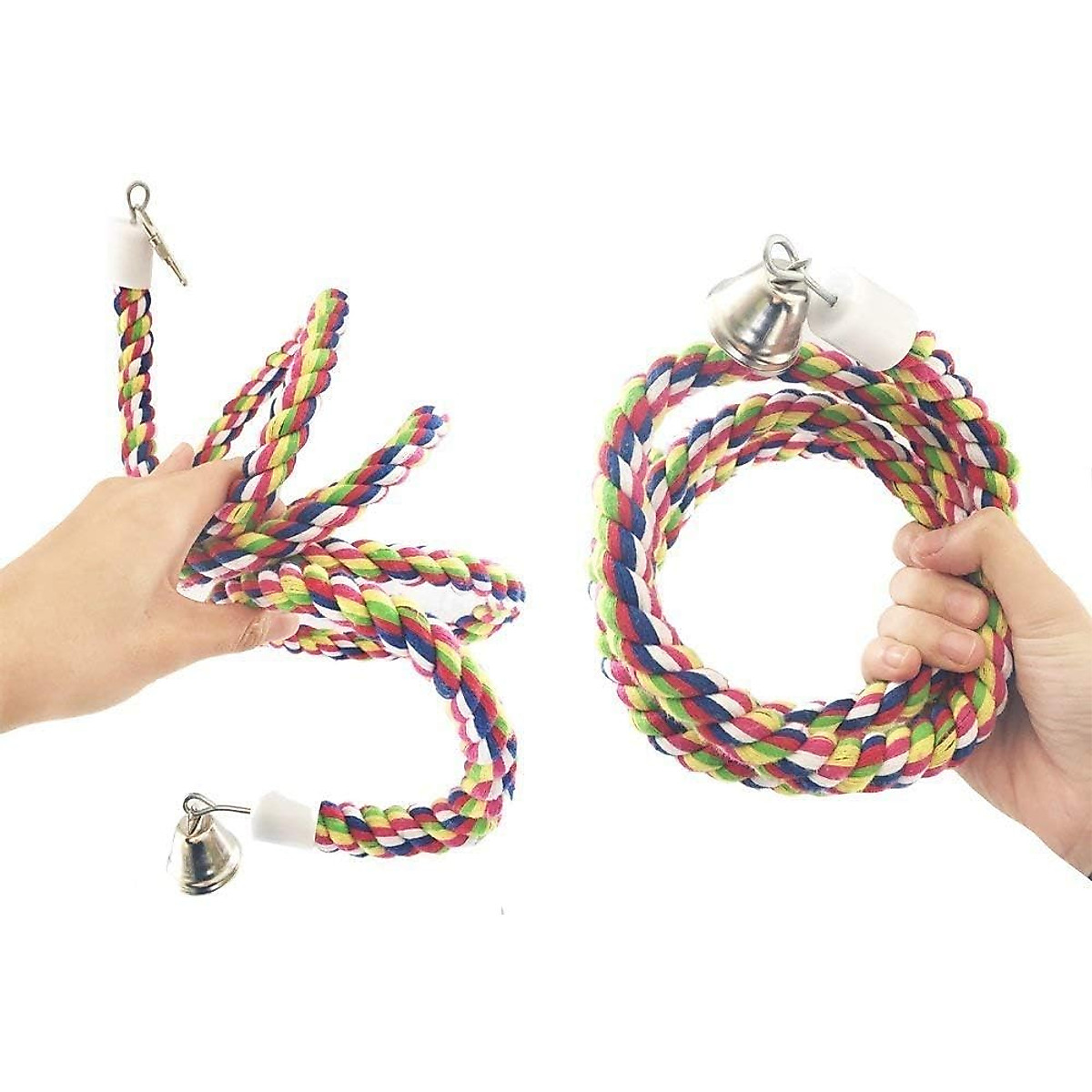 Petsvv Rope Bungee Bird Toy, Small