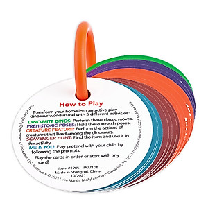 MOLLYBEE KIDS Dino Stomp and Roar, Toddler and Preschool Dinosaur Activity Cards, Gifts for 3, 4 Year Olds, Toddler Activities