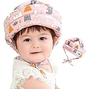 Baby Adjustable Helmet Toddler Head Protector Hat Safety Helmet Infant Walker Bumper Hat Kids Headguard Bumper Baby Head Cap Kids Head Cushion Bonnet for Baby Age 6 Months to 5 Years