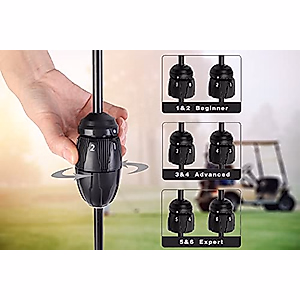Golf Swing Trainer Aid, Golf Training Stick, Improve Swing Speed and Develops Lag, With 6 Adjustable Power Levels Control, for More Power to Hit Every Club Further, Corrective Grip Right-handed (42)