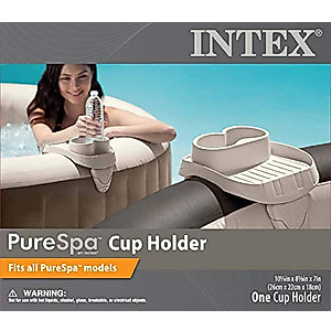 Intex PureSpa Attachable Cup Holder and Refreshment Tray Accessory (2 Pack)