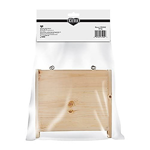 Kaytee Natural Wooden Hay Manger for Pet Rabbits, Chinchillas, and Guinea Pigs, Large