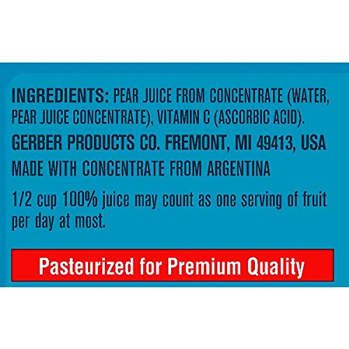 Gerber 100% Pear Juice, 32 FL Ounce (Pack of 6)