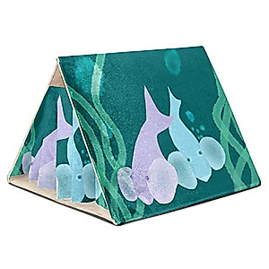 Y-DSIWX Guinea Pig Hideout House Bed, Cute Grass Fish Rabbit Cave, Squirrel Chinchilla Hamster Hedgehog Nest Cage