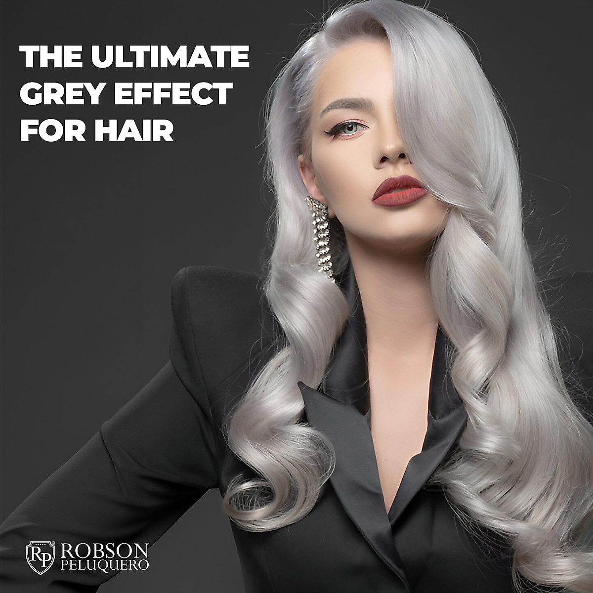 Kit Robson Peluquero Shampoo Black Mask Matizer Silver Home care 2x300ml/2x10.14 fl.oz