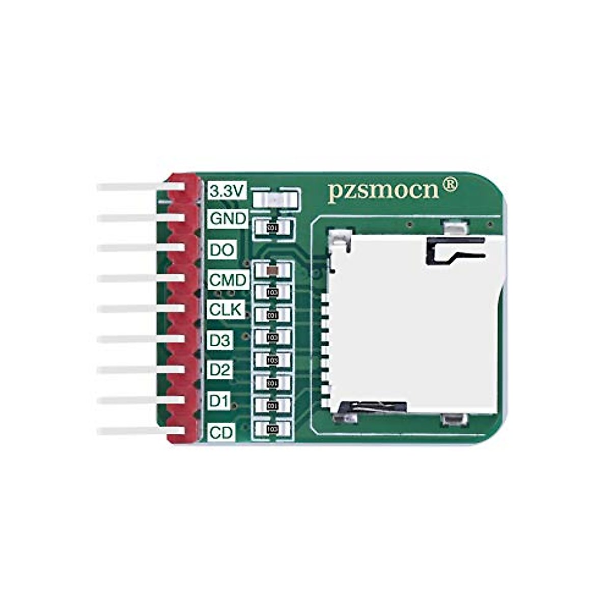 Pzsmocn Micro-SD/TF Memory Card Reader Adapter Slot Socket Module (2 Pcs) Compatible with Raspberry Pi and Arduino Board. for Smart Homes, Offices, 3D Printer and Teaching Interact with Robots.