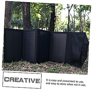 CLISPEED 4pcs Solar Panels USB a Charger Portable Cell Phone Charger Cargador C Charger for Car Portable Phone Charger USB Charger Practical Solar Panel Cloth Battery Yacht Boat