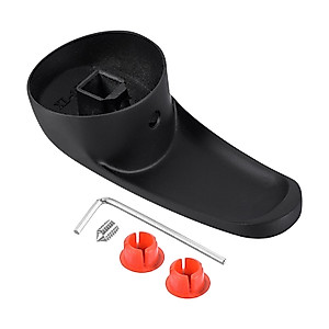 uxcell Single Lever Faucet Handle for 40mm Cartridge, Zinc Alloy Faucet Handle Replacement for Kitchen Bathroom Shower, 4.3"x1.9", Black