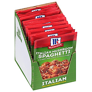 McCormick Italian Mushroom Spaghetti Sauce Mix, 1.5 oz (Pack of 12)