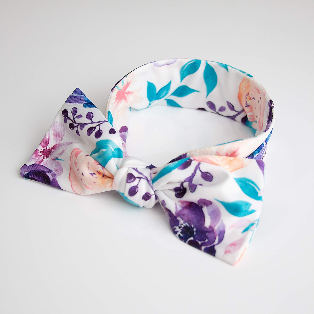 Baby Swaddle Blanket Newborn Girl Swaddle and Headband Newborn Swaddle Set Swaddle Blankets Girl Baby Girl Swaddle Blankets with Headband Newborn Receiving Blanket Headband Set Purple Flowers