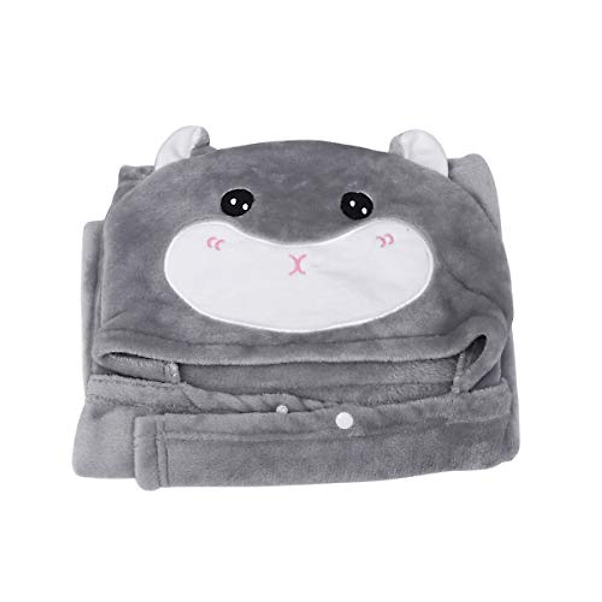 Garneck Stuffed Animal Blanket,Cute Cartoon Cape Cloak Adults Baby Cartoon Hooded Hamster Style Blanket for Friends Family Winter Use(Hamster)
