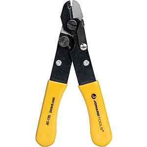 Jonard JIC-125 Fiber Optic Stripper with Yellow Plastic Dipped Handle, 5-3/16" Length