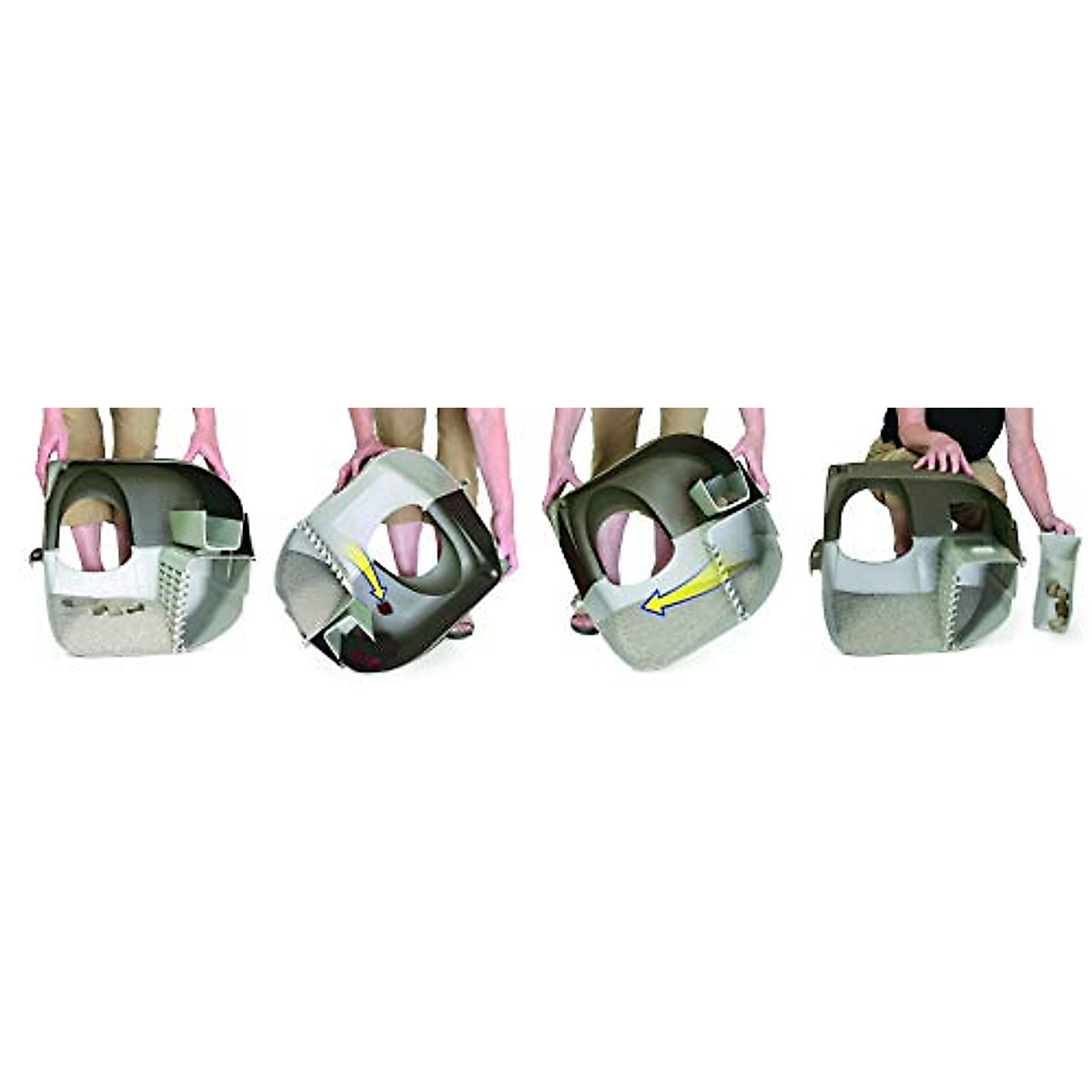 Omega Paw NRA15 Self Cleaning Litter Box Regular Size,Grey