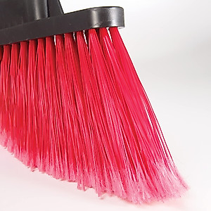 Winco Angled Broom with 48" Fiberglass Handle, Flagged Bristles