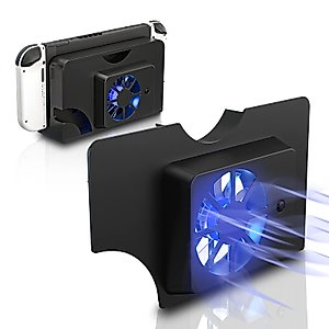ECHZOVE Switch OLED Dock Fan, Cooling Fan for Nintendo Switch OLED, USB Powered