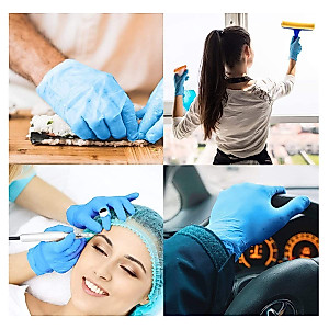 Basic Medical Black Nitrile Exam Gloves - Latex-Free & Powder-Free - NGPF 1046 (Case of 1,000), large & Medical Synmax Vinyl Exam Gloves - Latex-Free & Powder-Free - Large, BMPF-3003(Case of 1,000)