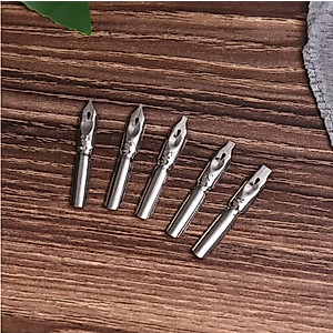 Quill Pen and Ink Set Vintage Feather Pen Dip Pen Set Crane Notebook Set for Friends and Family, White A