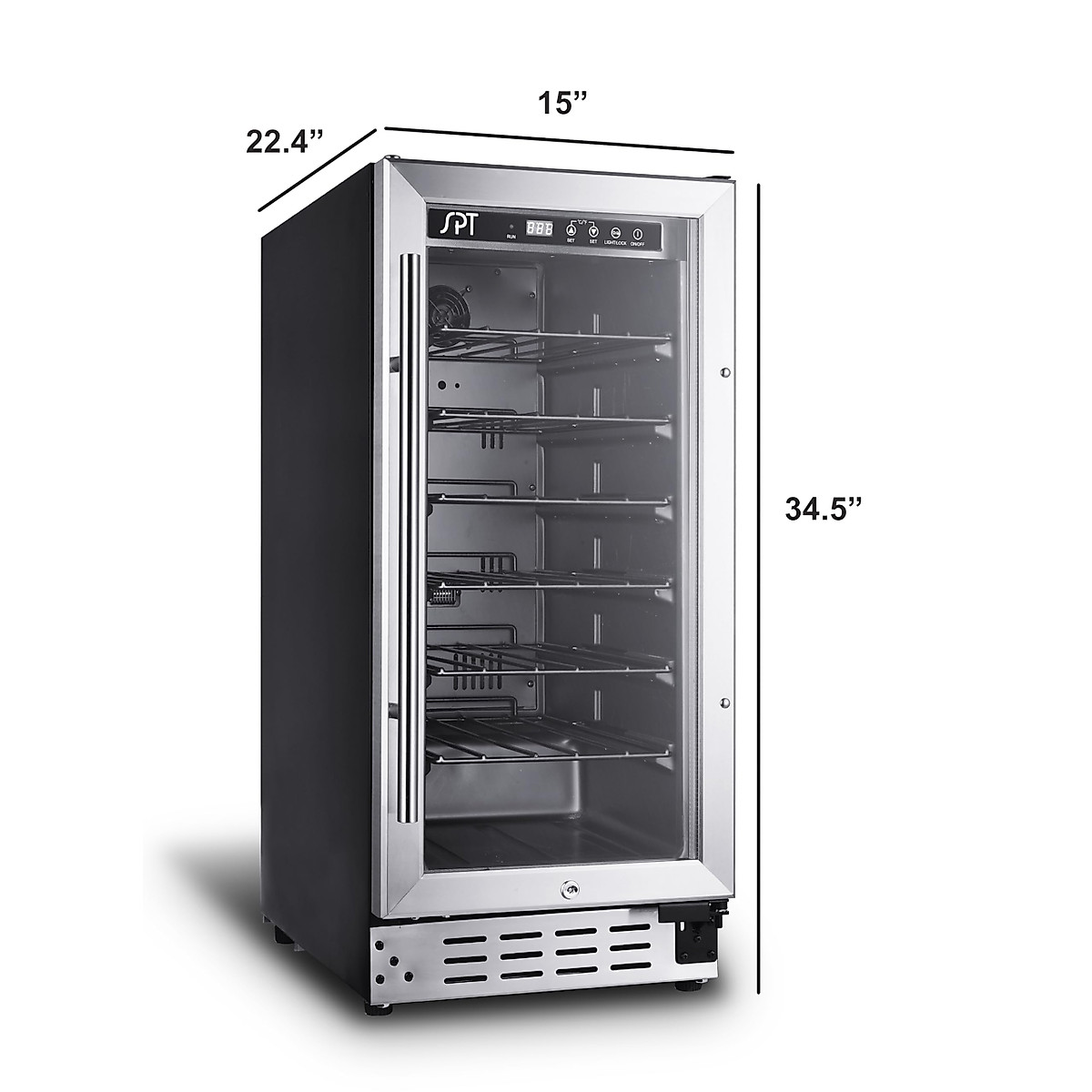 SPT WC-3302US 33-Bottle Under-Counter Wine Cooler Commercial Grade