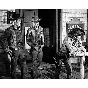 Laramie TV series John Smith Robert Fuller on ranch porch 16x20 inch poster