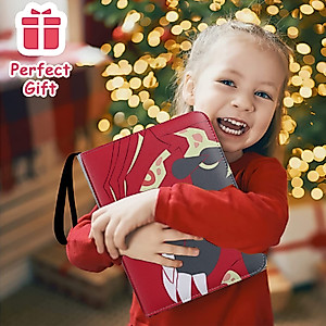 4-Pocket Poke-Monster Card Binder, 400 Pockets Trading Card Binder Zipper Binder Case Album Trading Card Games Collection Binder with Sleeves, Toys Gifts for Kids