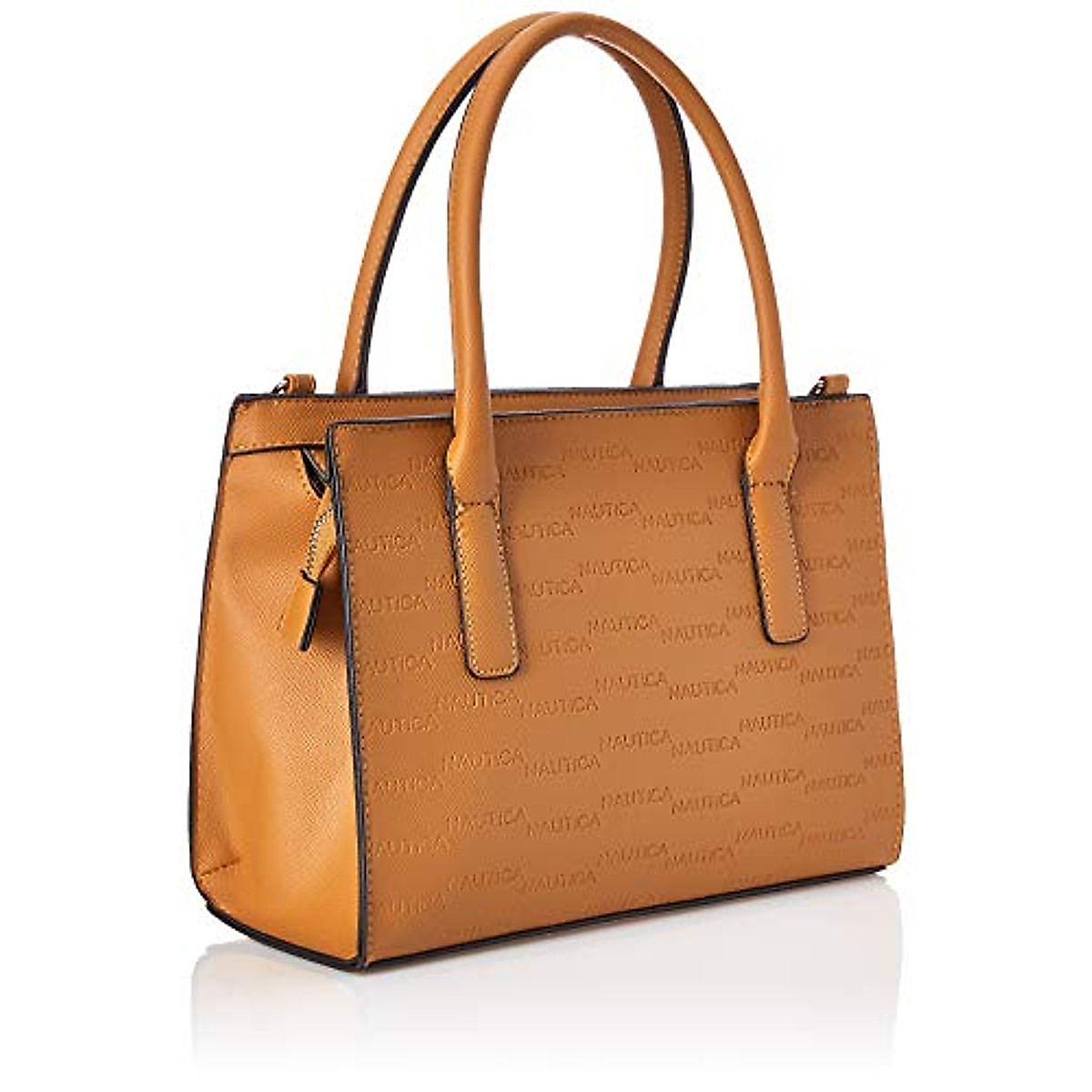 Nautica Sandy Jr. Top Handel Satchel with Removable Crossbody Strap, Camel