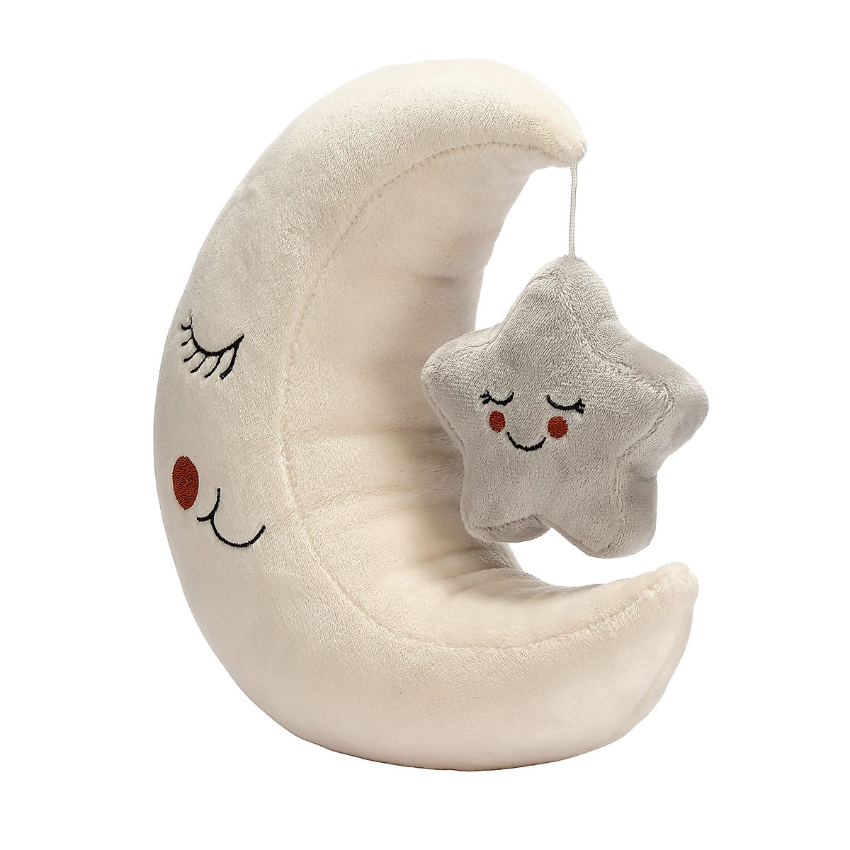 Lambs & Ivy Goodnight Moon and Star Plush Stuffed Toy - Cream/Gray