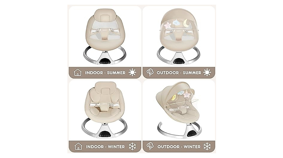 HARPPA Electric Baby Swing - Portable & Multi-Function