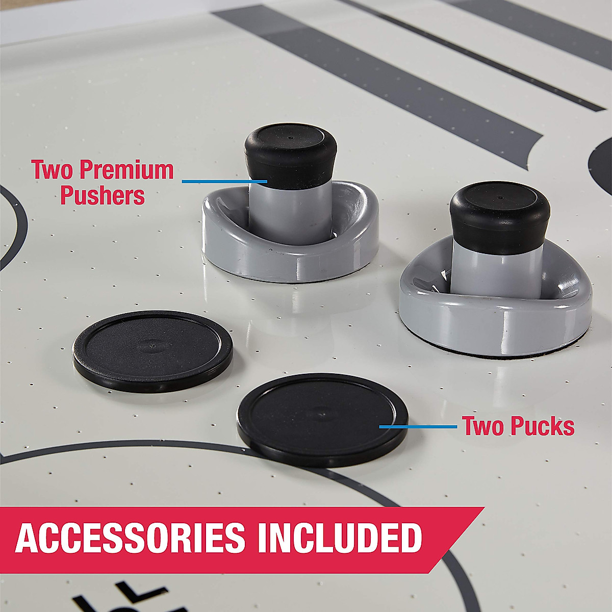 MD Sports 7' Hinsdale Air Powered Hockey Table with Pusher and Puck Set