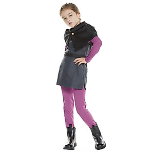 Beowyro Kids Amity Blight Cosplay Costume Owl House Halloween Outfits TOH Amity Full Set Uniform for Little Girls (Large, School Uniform)