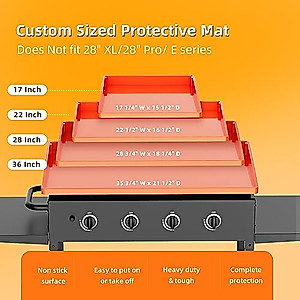 Silicone Griddle Mat for Blackstone 28 inch Griddle, Upgraded Full Edge Coverage Griddle Cover, 100% Food Grade Silicone Griddle Cover, Outdoor Griddle Accessories for Blackstone