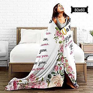 Eliber Happy 60th Birthday Gifts for Women Blanket 60th Birthday Decorations Throw Blanket Birthday Gift Ideas for 60 Year Old 60"X50"