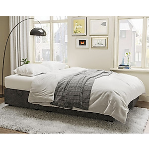 Merluxy Sofa Bed Sleeper Sofa with Storage Chaise 2 in 1 Pull Out Couch Bed for Living Room Sectional Couch with Pull Out Bed Gray