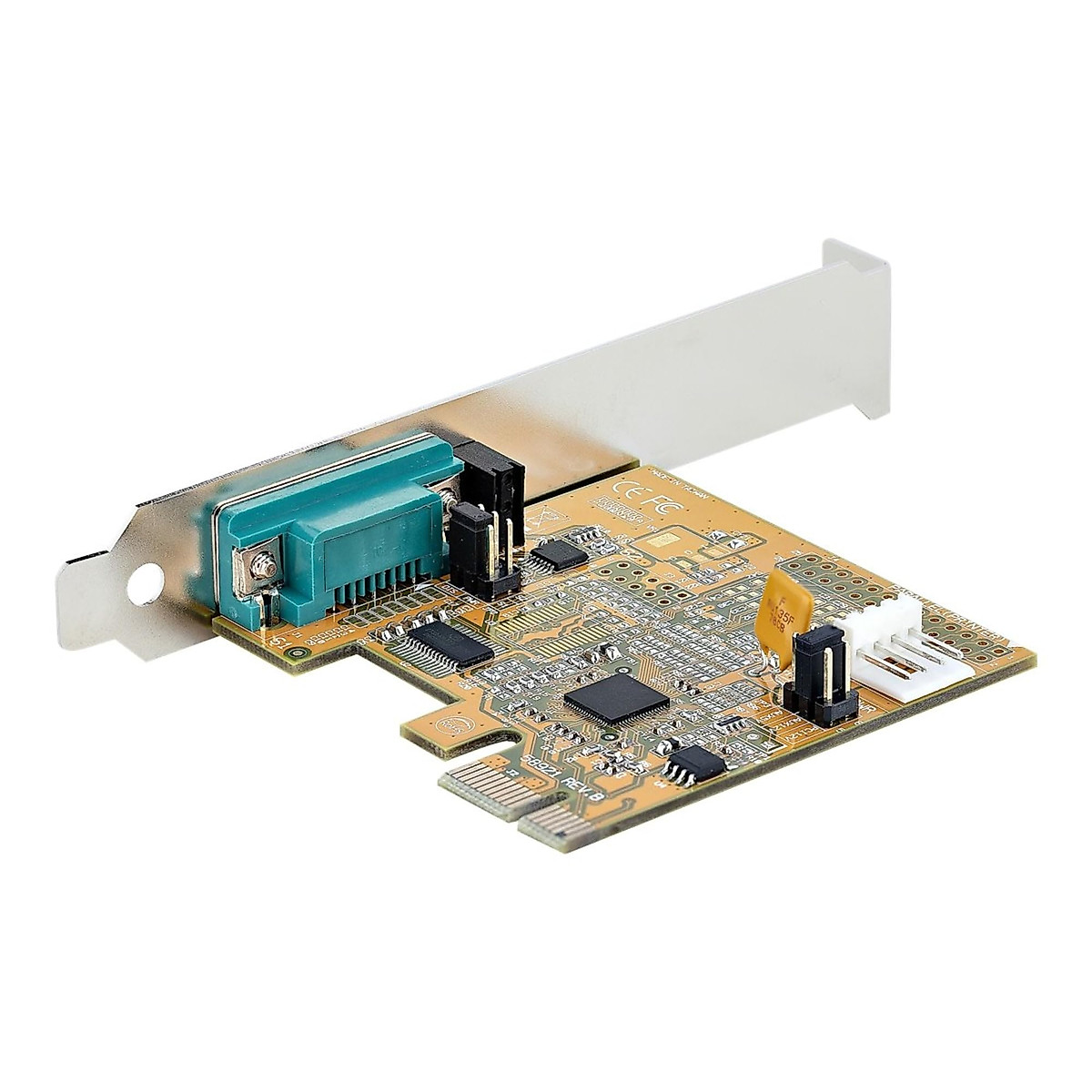 StarTech.com 1-Port PCI Express Serial Card, PCIe to RS232 (DB9) Serial Interface Card, PC Serial Card, 16C1050 UART, Standard/Low Profile Brackets, COM Retention, Windows/Linux, TAA