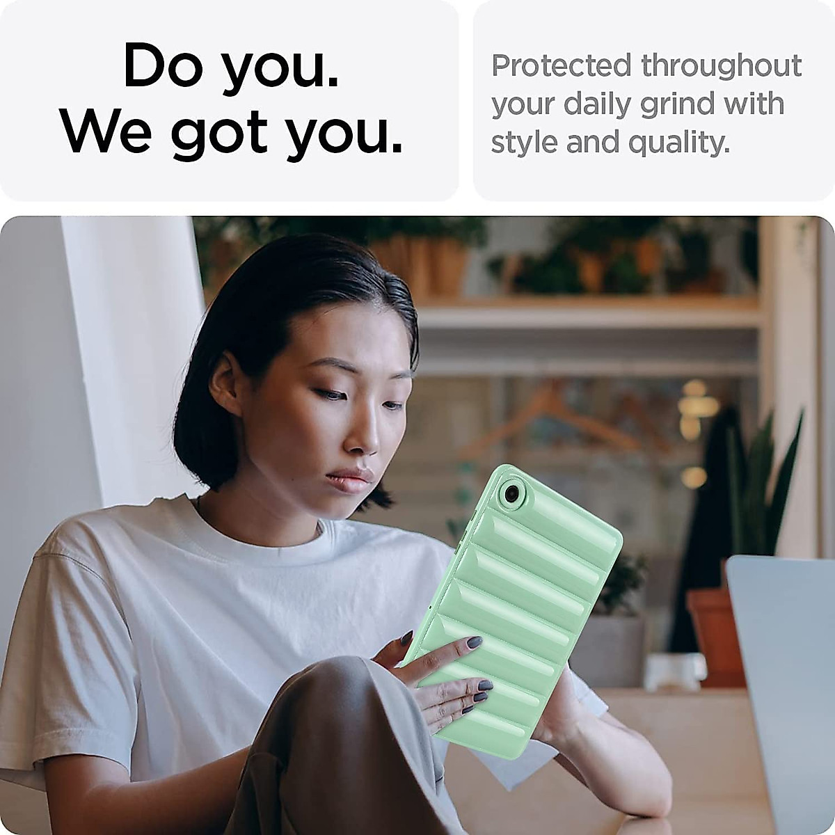 Tablet Case Cover Tablet Case Compatible with Samsung Galaxy Tab A8 10.5 inch 2021 (SM-X200/X205),Ultra Thin Lightweight Full Protective Cover Drop-Proof Shock-Proof Case for Tablet (Color : Green)