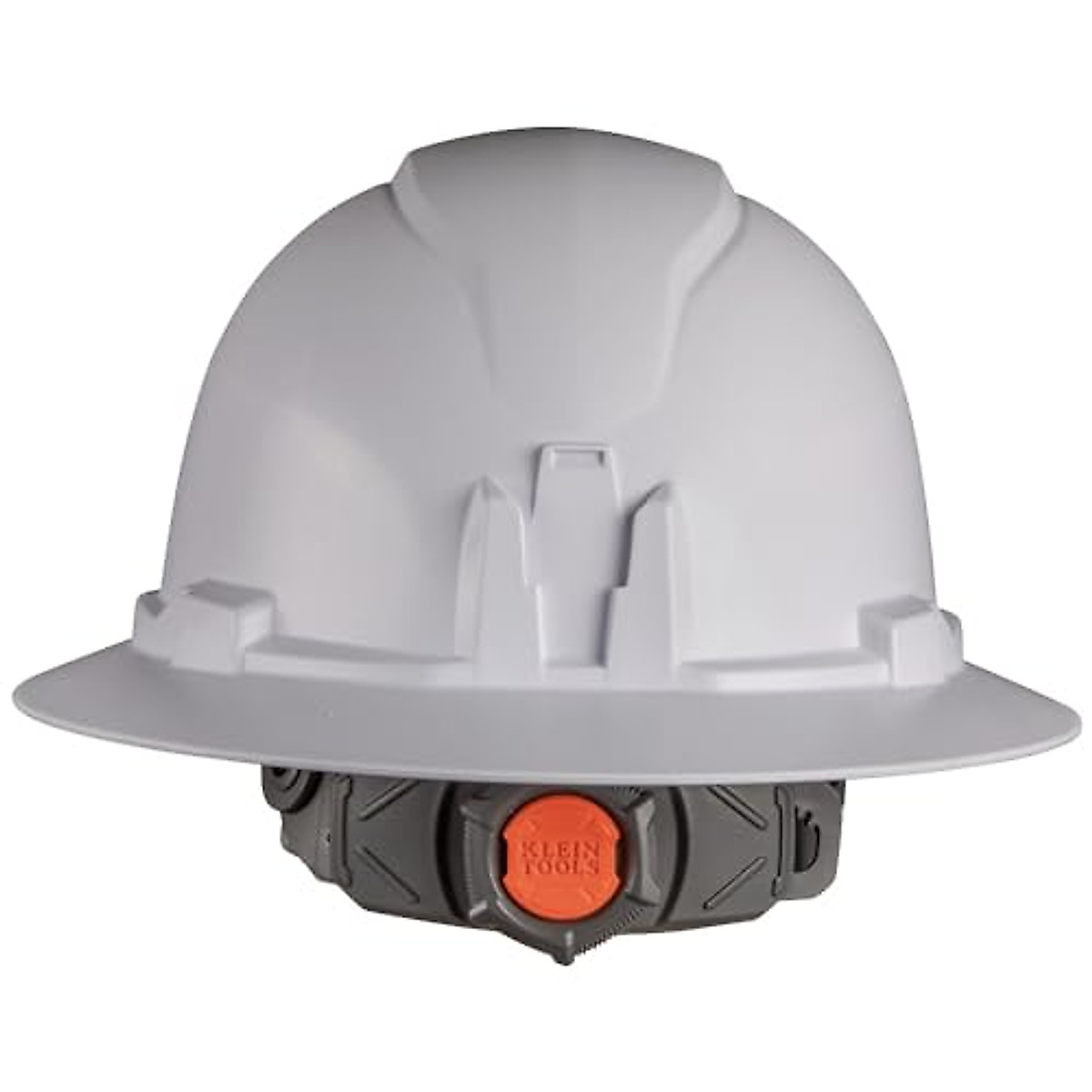 Klein Tools 60400 Hard Hat, Non-Vented Full Brim Style, Padded, Self-Wicking Odor-Resistant Sweatband, Tested up to 20kV, White