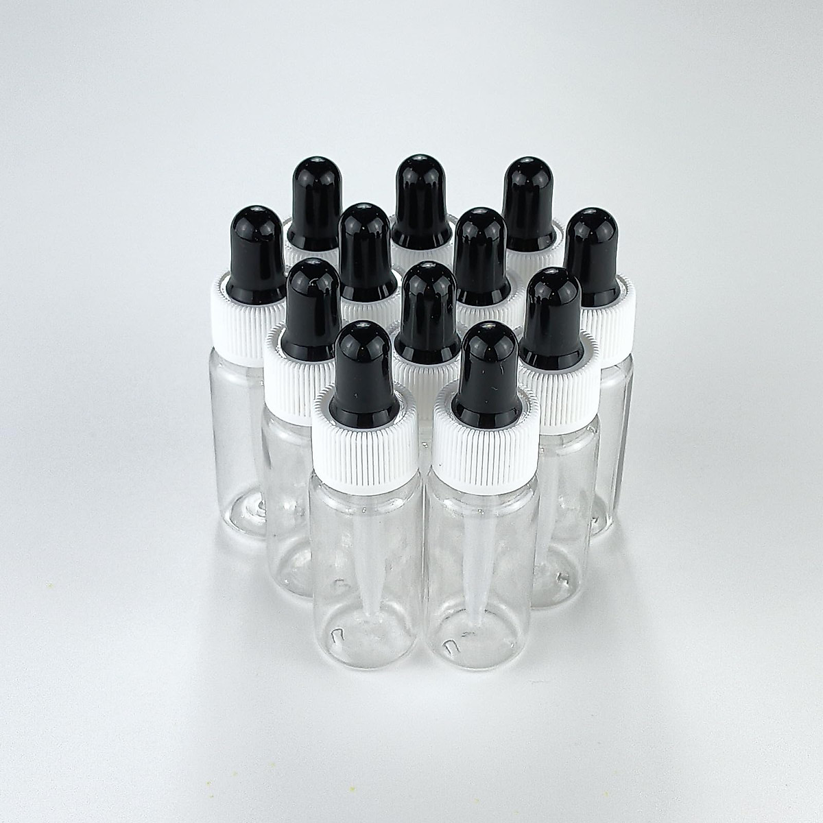 Kang&Chang 12pcs, 15ml, Plastic Dropper Bottles for Liquid