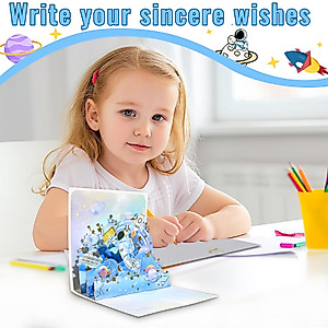 GREETING ART Happy Birthday Pop Up Card,Spaceman Birthday Pop Up Card,Astronaut Birthday Card,Space Shuttle Birthday Card, Astronaut Card, Space Card,Kids &Adults Pop Up Birthday Card