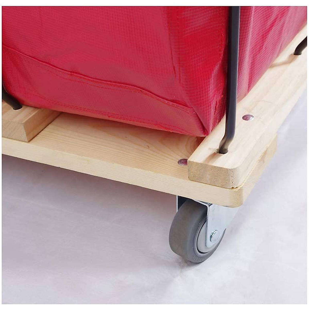 HIGOOD Basket Trucks,Service Carts Red 16 Bushel Knock Down Truck,Carts, 20.0 cu. ft, 600 lb, 40" L X 28" W X 35.5" H Capacity