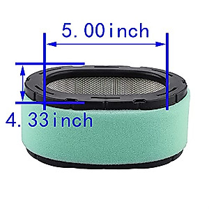 Milttor 2 Packs 16-083-04-S 16-083-05-S Air Filter Fit ZT710-ZT740 KT715-KT745 19HP-26HP Combo Lawn Mower Bad Boy 063-5003-00 16 083 04-S 1688304 for kohler 7000 series Air Filter