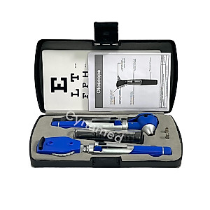 BLUE OTOSCOPE SET -LED Otoscope/School Kit-CYNAMED