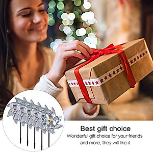 NUOBESTY 5pcs Silver Sequined Decorative Windmill Toy Colorful Reflective Bird Repellent Artifact Garden pinwheels