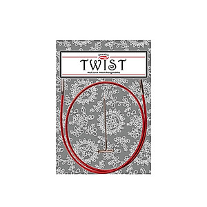 ChiaoGoo 7530-S Twist Small Lace Interchangeable Cables, 30-Inch, Red