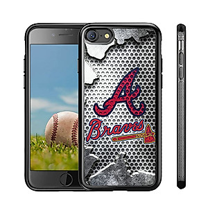 for Atlanta Baseball Fans Case Cover Compatible with iPhone SE/ 7/8 /6 /6s, Slim Fit Protective Back Case Shell Gift for Dad Mum Boy Girl for SE/ 7/8 /6 /6s 4.7 in