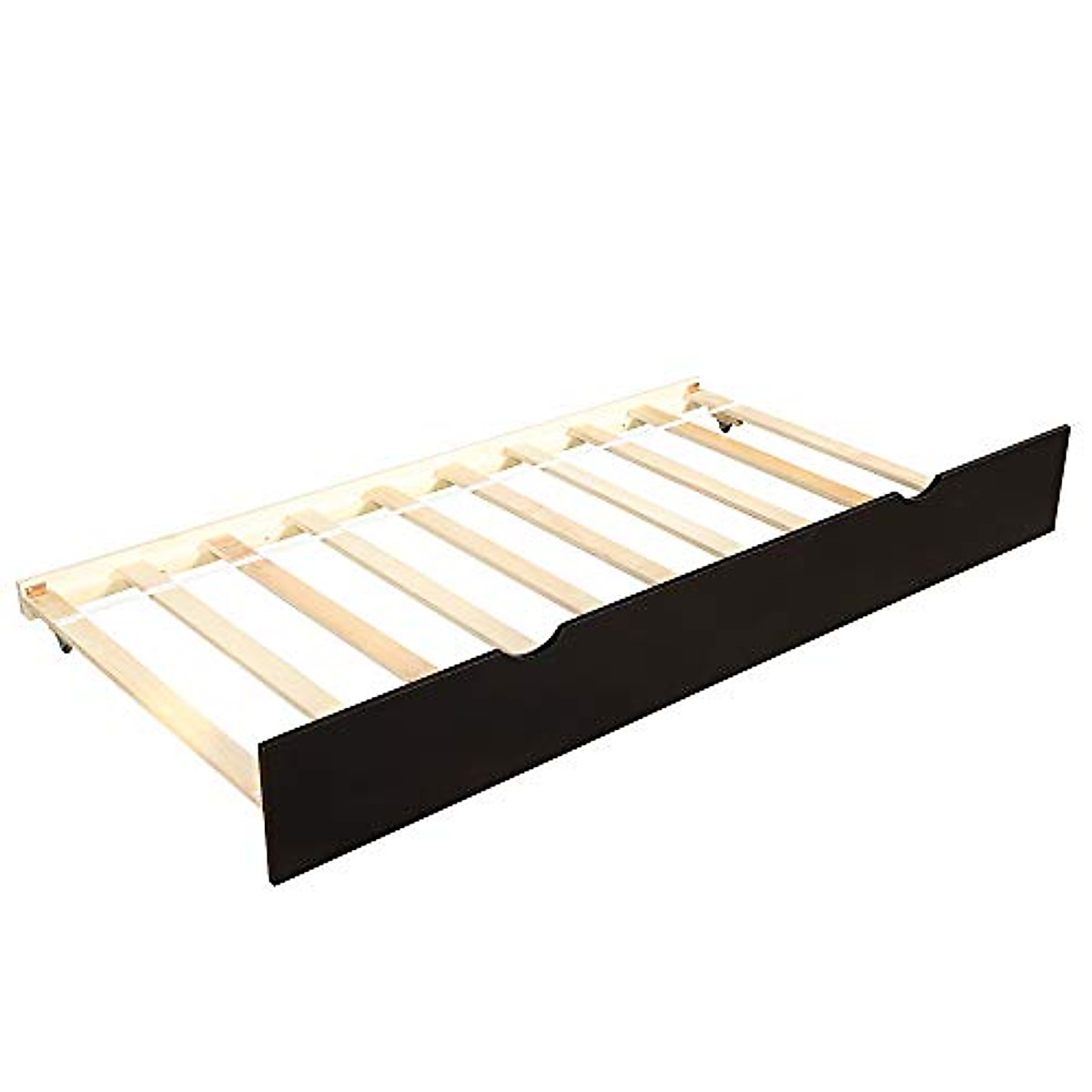 GLORHOME Twin Size Daybed Platform Sofa Bed Frame with Pull Out Trundle for Adults Kids Living Room Bedroom, No Box Spring Required